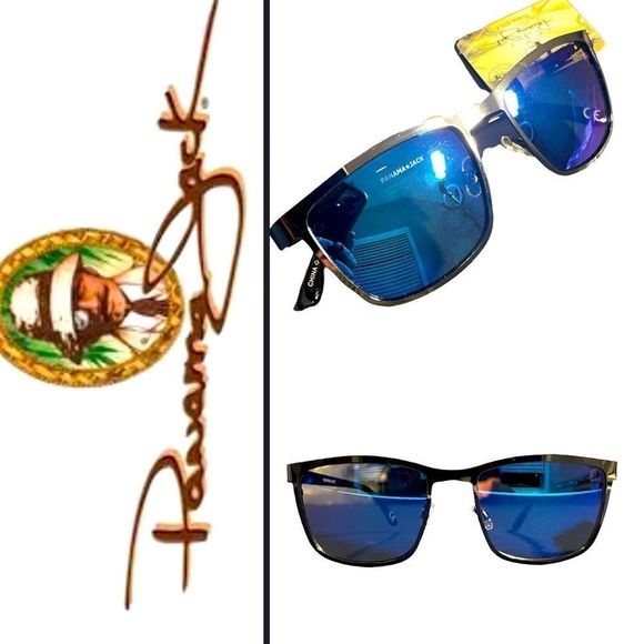 Panama Jack | Accessories | Newpanama Jack Gun Metalsquare Frame Blue ...